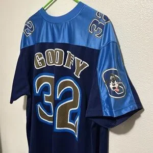Disney | Shirts | Disney Goofy Growlers Blue And Black Jersey | Poshmark